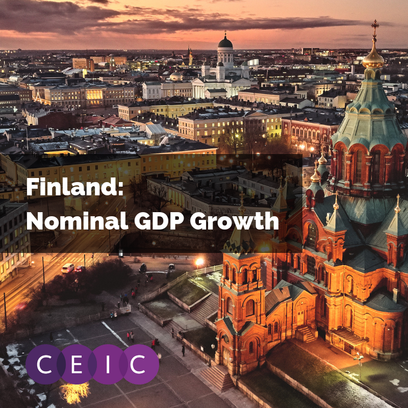 Finland: Nominal GDP Growth | CEIC